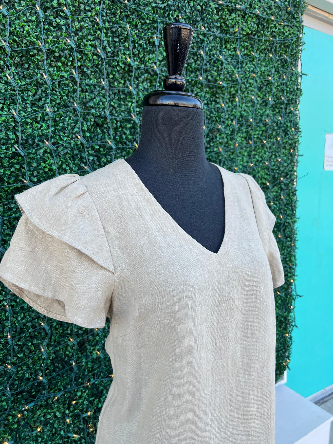 Linen Flutter Dress | Dolce Cabo Brand | Tres Chic Boutique – Très Chic ...