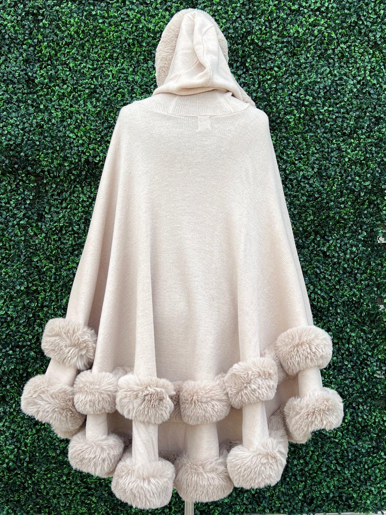 Hooded Double Faux Cape | Senior Gift Shop – Très Chic Boutique