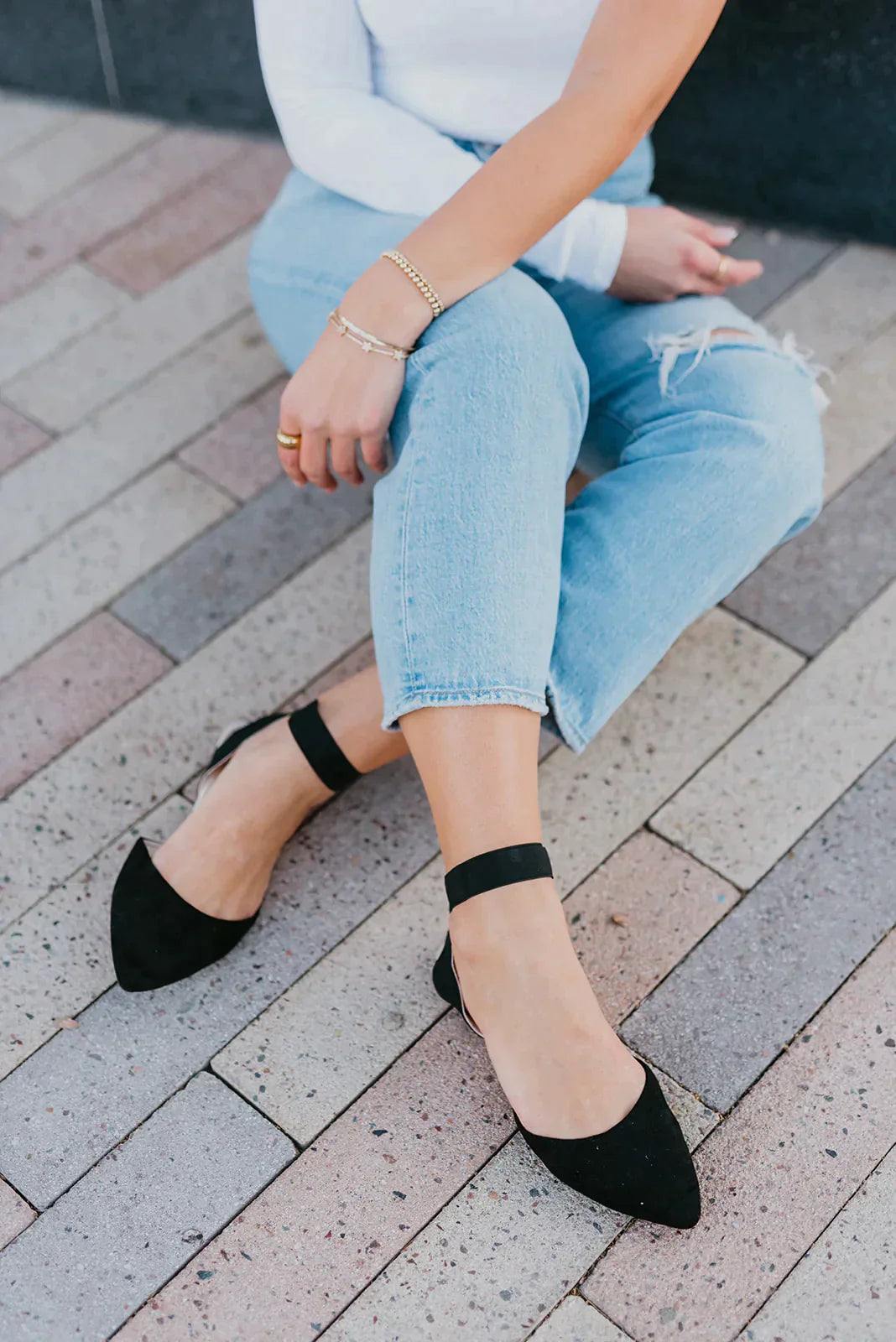 ankle strap flats